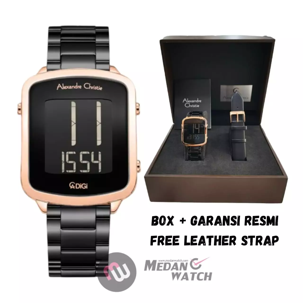 Jual Alexandre Christie Alexandre Christie Jam Tangan Wanita - Black ...