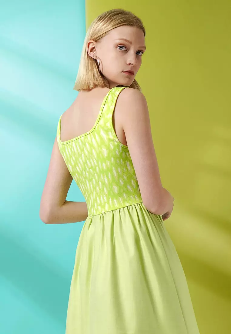 Buy Saturday Club Hybrid Knit Bodice Notched Neck Dress 2025 Online ...