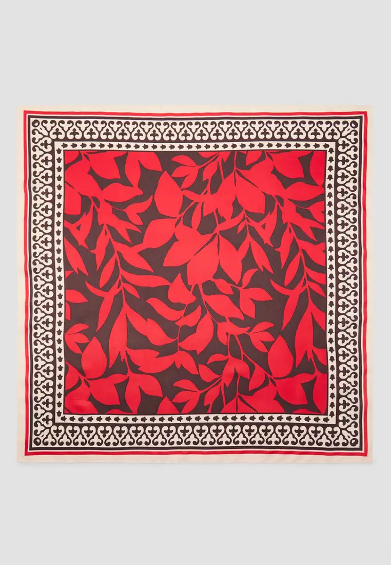 Jual Mango Leaf-Print Scarf Original 2025 | ZALORA Indonesia