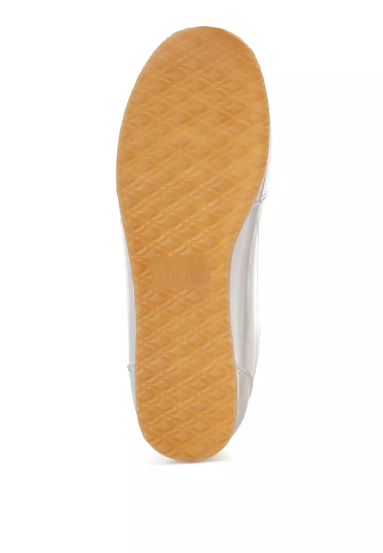 Jual Rag & CO. Sepatu Kets Kulit Imitasi Metalik Warna Perak Original ...