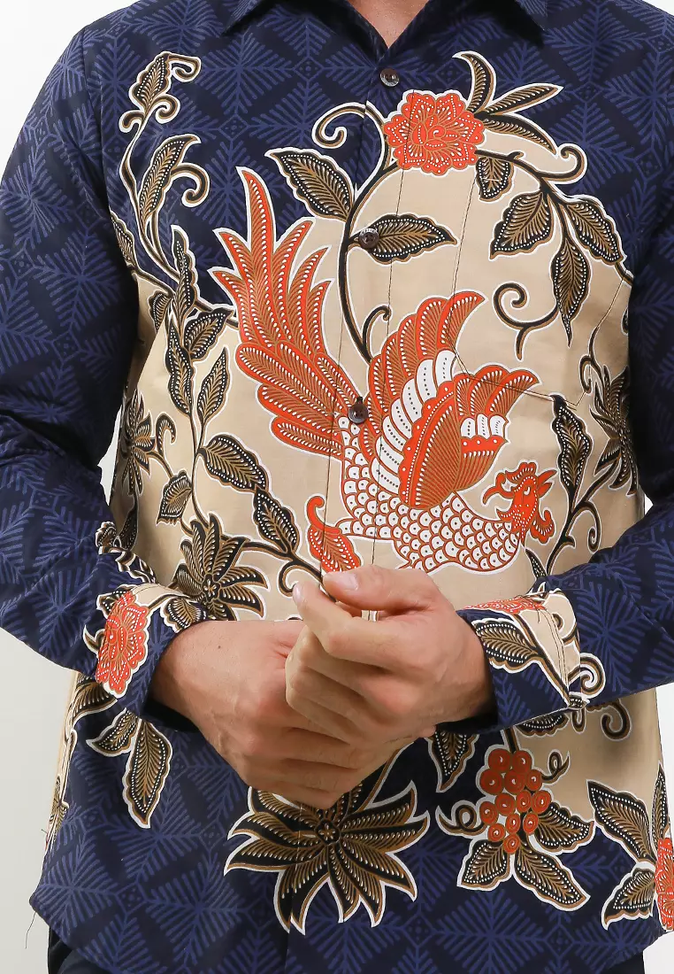 Jual Rianty Batik Kemeja Slimfit Jeremy Original 2025 | ZALORA Indonesia