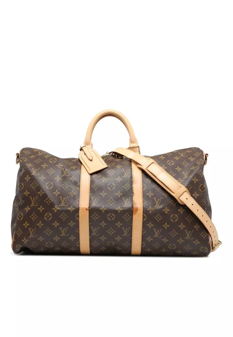 Buy Louis Vuitton Pre-Loved Louis Vuitton Monogram Keepall Bandouliere ...
