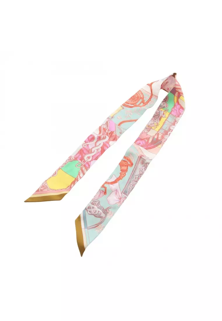 Buy Hermes Pre-Loved Hermès twilly Cavalleria d'Etriers ribbon scarf ...