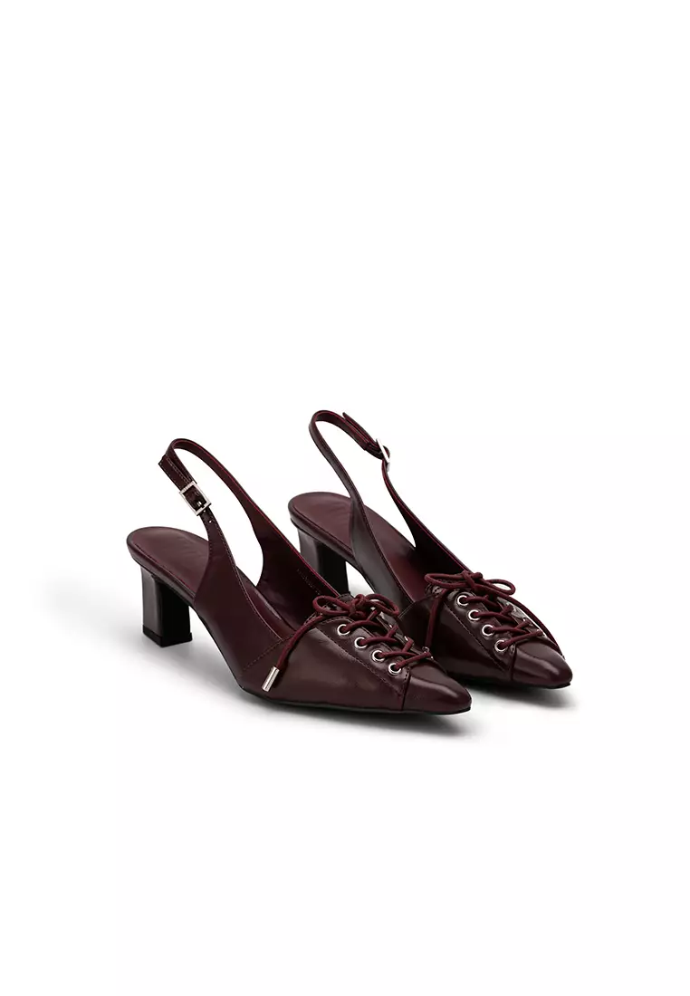 nose SLINGBACK HEEL PUMP WITH SHOE LACE 2025 | Buy nose Online | ZALORA ...