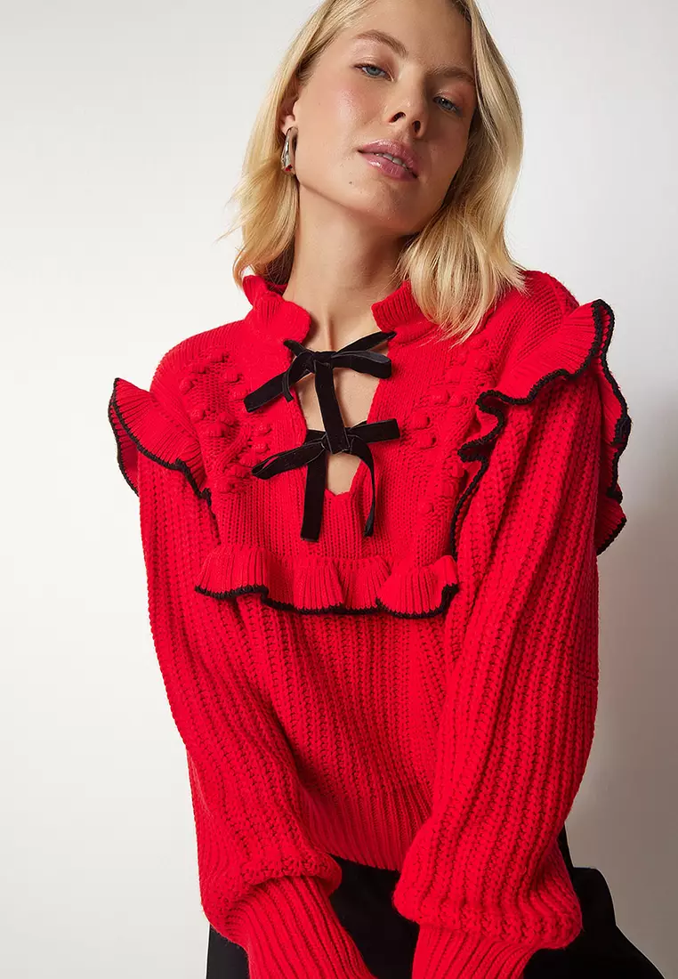 Buy Happiness Istanbul Ruffle Jumper 2025 Online | ZALORA